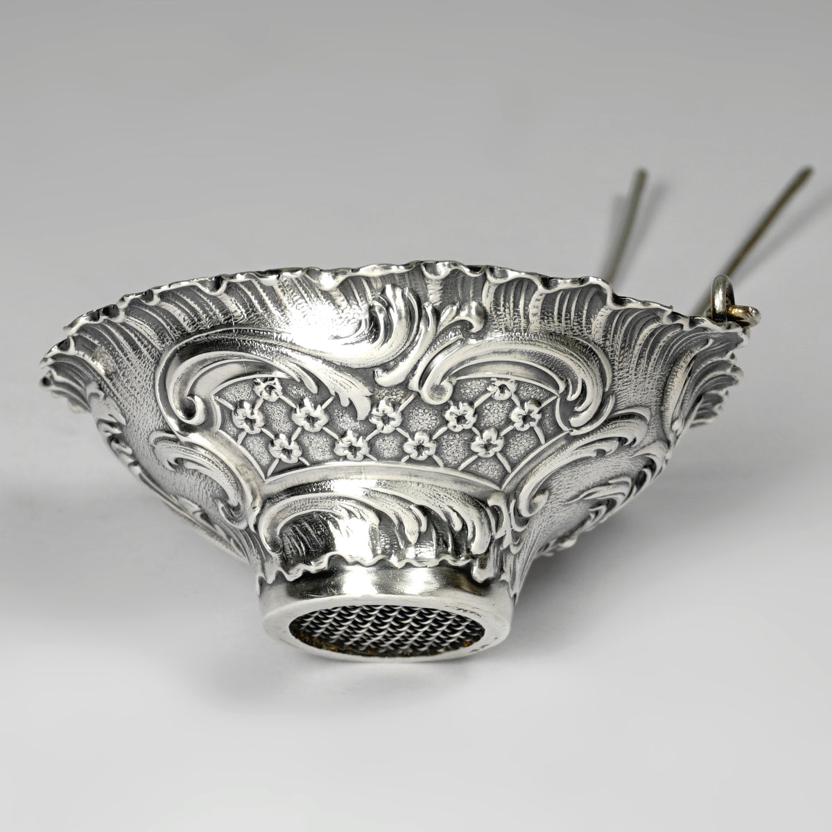 Antique French Sterling Silver Tea Strainer Basket In the Spout – The ...